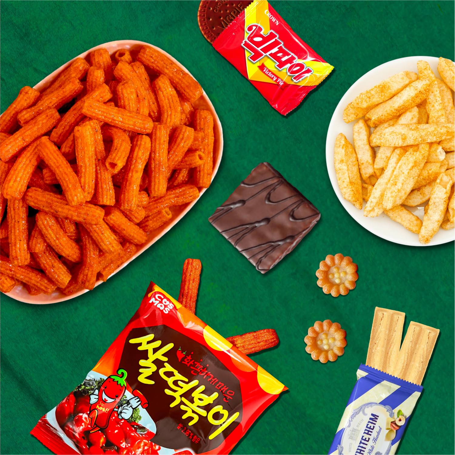 Mua Korean Snack Box 48 Count - Variety of Individually Wrapped Korean ...