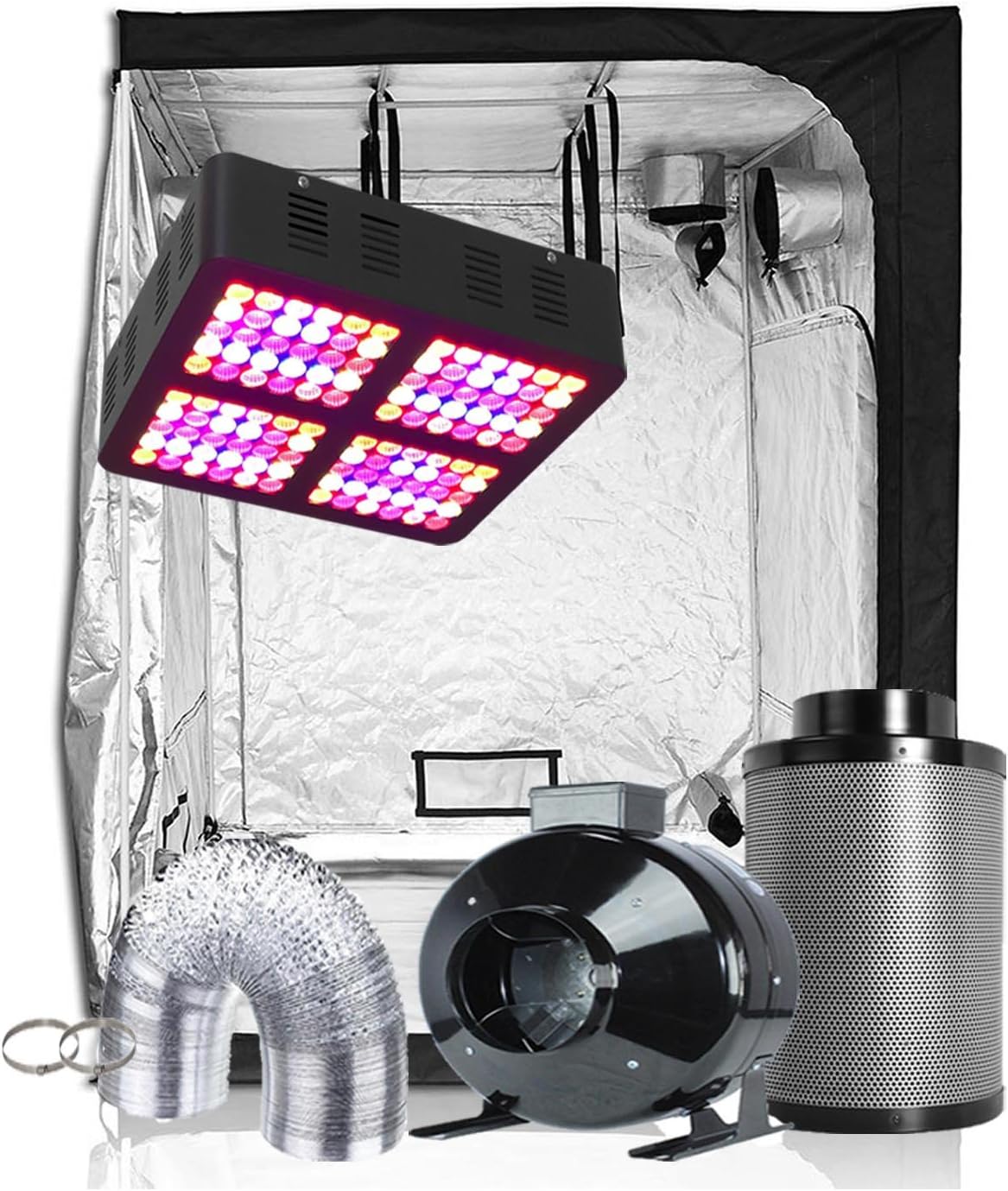 Amazon.com: TopoGrow LED Grow Tent Complete Kit LED 600W LED Grow Light ...