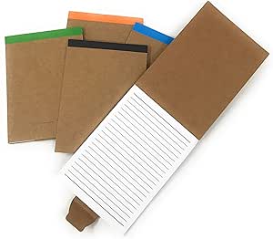 Amazon.com : 20 Bulk Fold Over Notepad Notebook Assortment - Made from ...