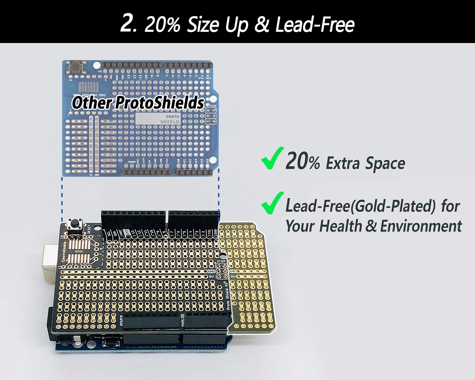 Mua Arduino Prototype Shield Board Kit, Stackable DIY Expansion Proto ...