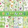 Amazon.com: Konsait 24 Sheets Double Sided Spring Scrapbook Paper 12x12 ...