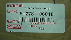 Amazon.com: TOYOTA Genuine Accessories PT278-0C01B Bed Cleat Kit ...