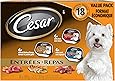 Cesar Entrées Food Trays for Dogs - Beef - Filet Mignon - Porterhouse ...