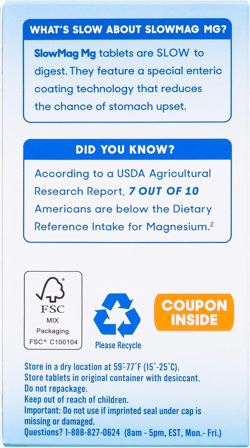 Slow-Mag Slow-Mag Magnesium Chloride With Calcium, 60 tabs – BigaMart