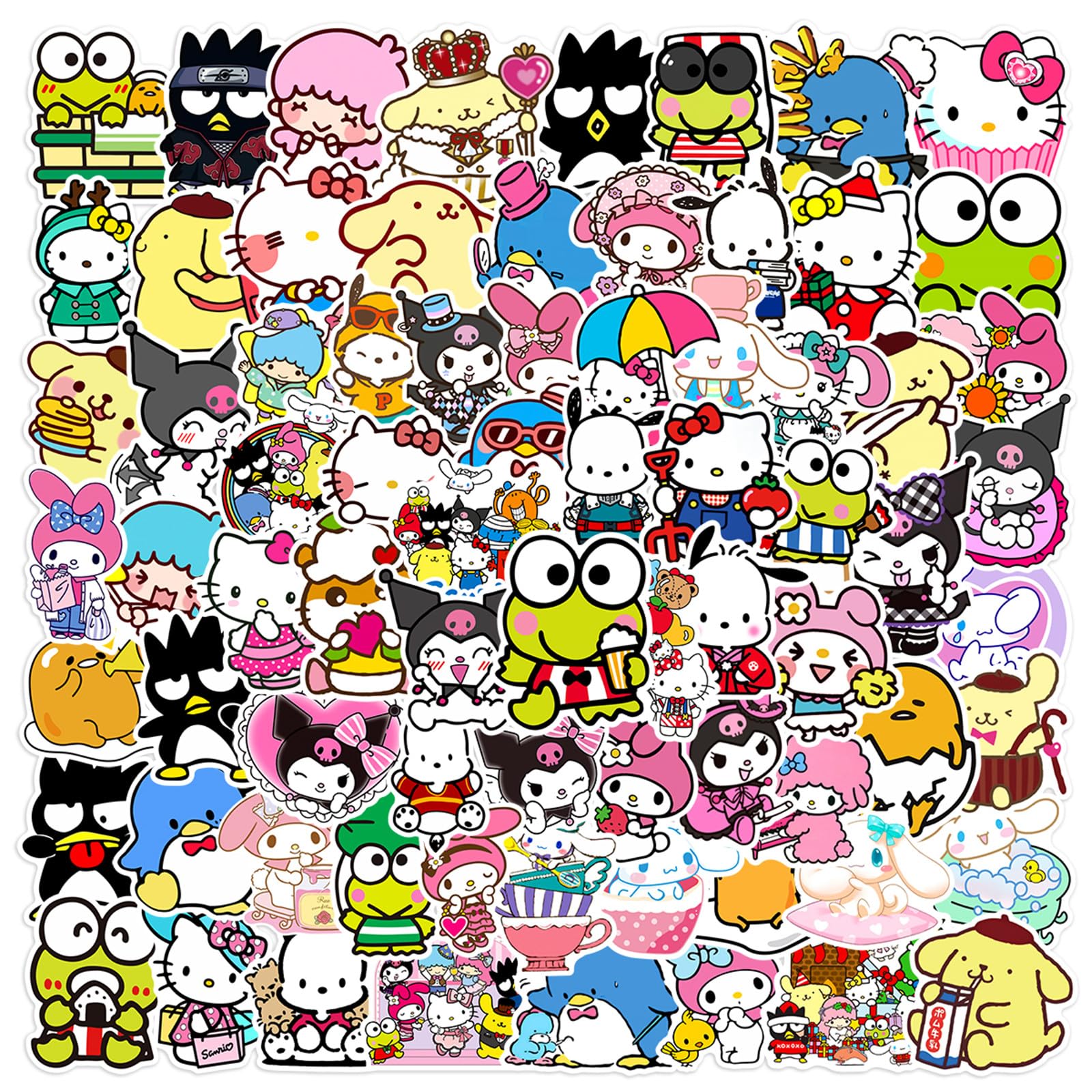 Mua 100Pcs Cute Cartoon Characters Stickers Pack Decals Assorteds ...