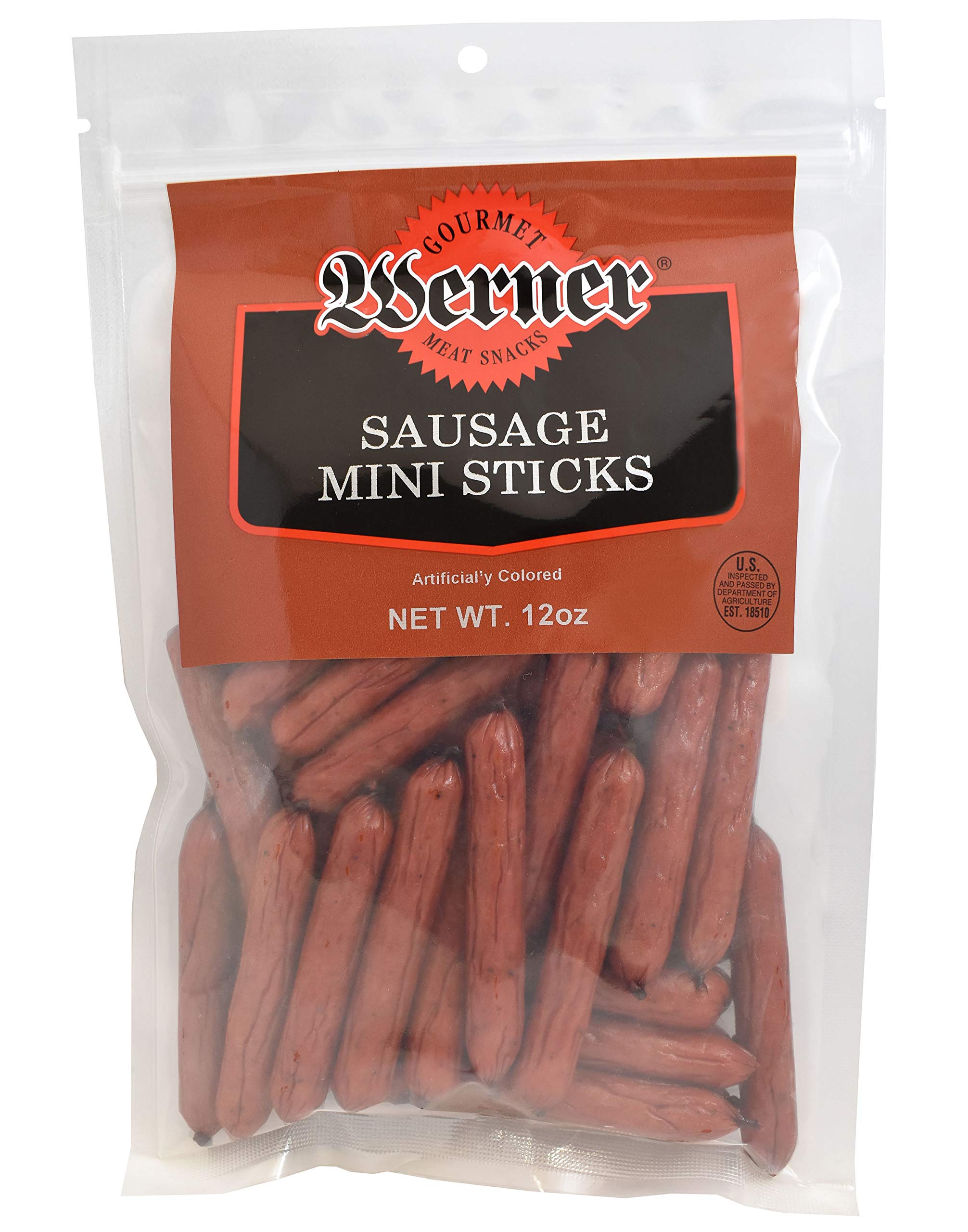 Amazon.com: Werner Gourmet Meat Snacks, Pepperoni Mini Sticks - 12 oz.