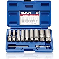 RIZOM 11-Piece Spiral Type Deep Bolt Extractor Set, Stripped Nut ...