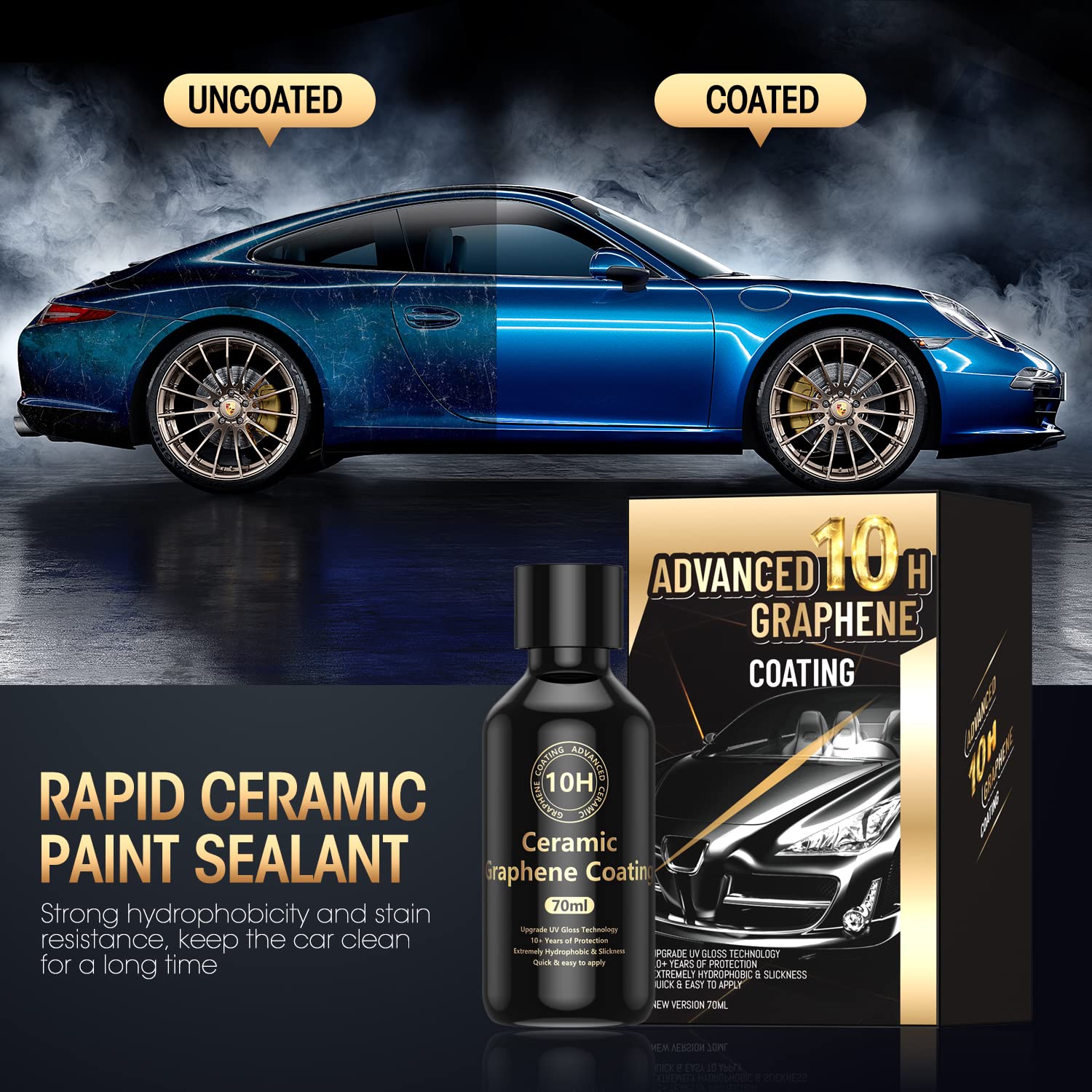 Mua 𝐀𝐝𝐯𝐚𝐧𝐜𝐞𝐝 𝗚𝗿𝗮𝗽𝗵𝗲𝗻𝗲 Ceramic Coating for Cars (70ml) - 10H Graphene Coating for Car Detailing ...