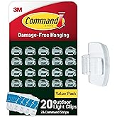 Amazon.com: Command Outdoor Rope Light Clips, Clear, 3 Pack (36 Clips ...