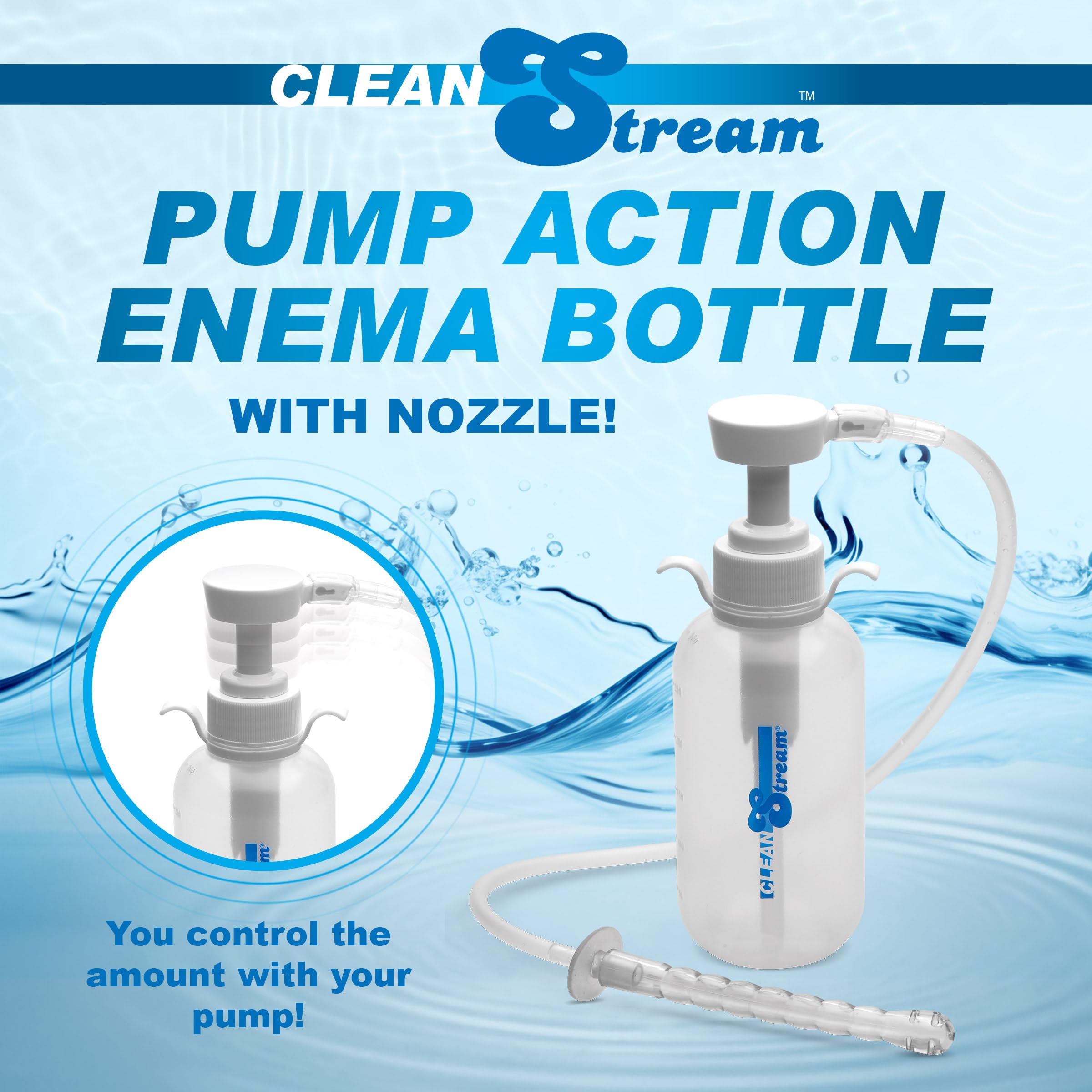 Mua Cleanstream Pump Action Enema Bottle with Nozzle, Travel Enema Kit ...