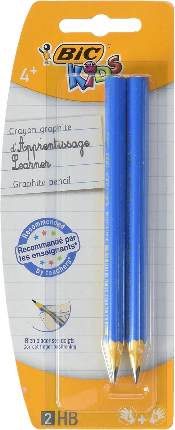 BIC Triangular Pencil HB Â® BIC KIDS EVOLUTION 2â€“Assorted Colours-Pack of 2: Amazon.co.uk ...