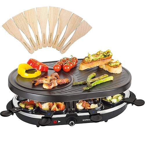 GOURMETmaxx 05402 Raclette and Fondue Set with Heat Control | 1600 W ...