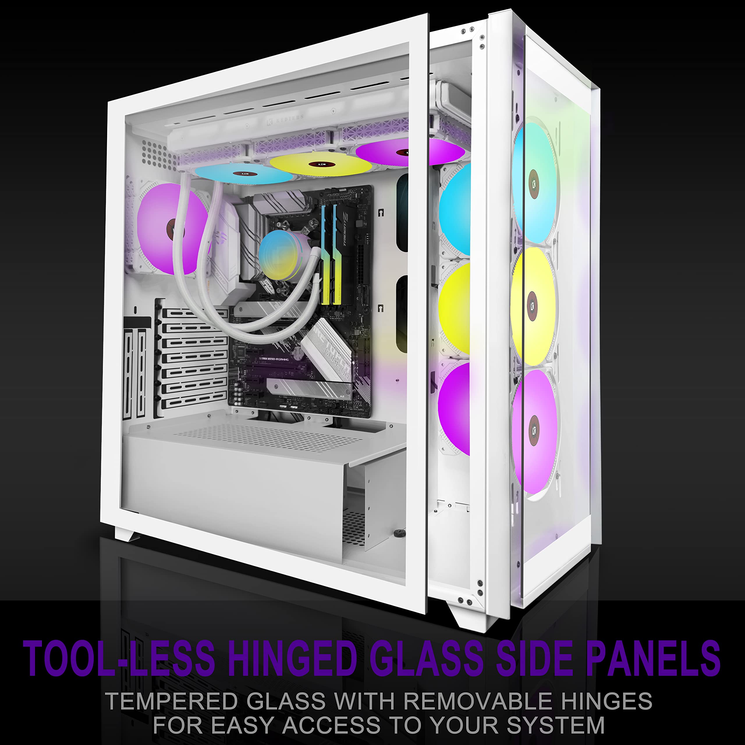 Mua KEDIERS Mech PC Case - ATX Tower Gaming Computer Case with Tempered ...