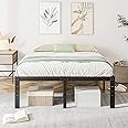 Amazon.com: Bednowitz Bed Frames Full, 18 Inch High Metal Bed Frame ...