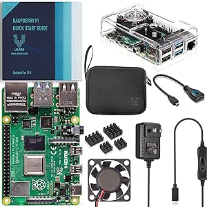 Amazon.com: Vilros - Raspberry Pi 4 2GB Basic Kit - Includes Fan-Cooled ...