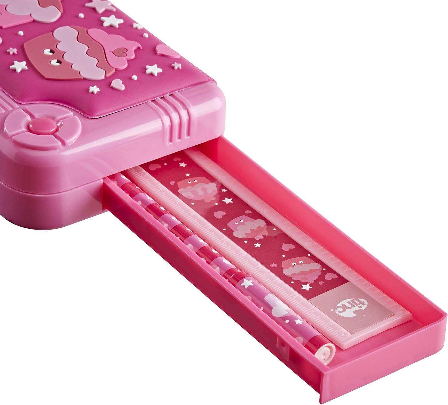 Tinc Mallo Character Pop Out Pencil Case Pink | Pop Out Compartment ...