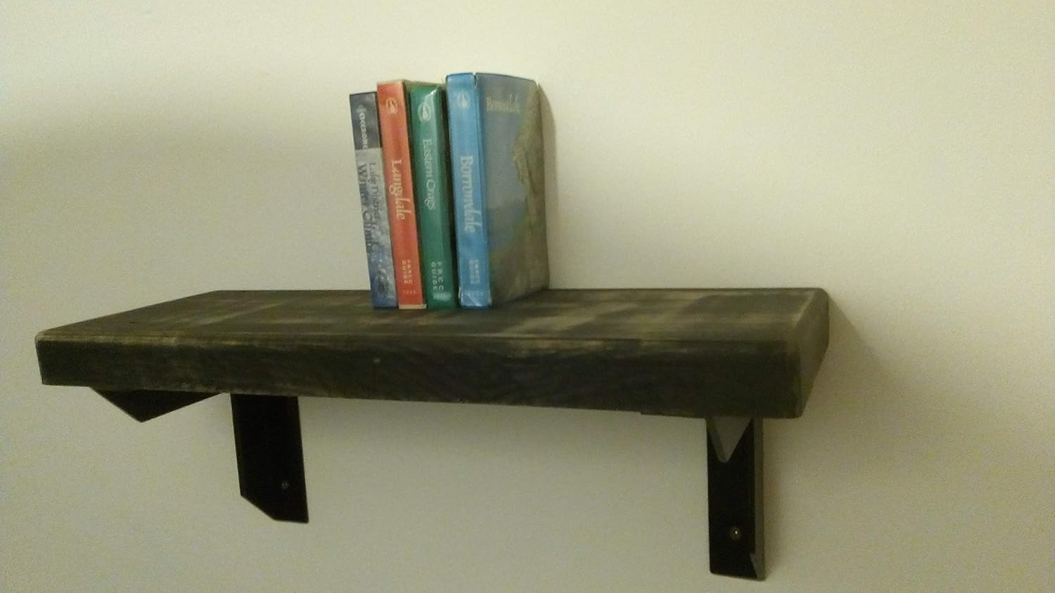 Black Angle Iron Shelf Brackets (1 Pair): Amazon.co.uk: Handmade