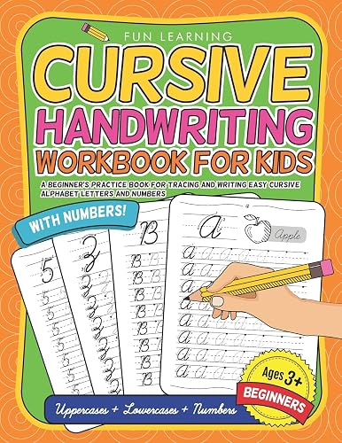 Cursive Handwriting Workbook For Kids Beginners: A Beginner’s Practice ...