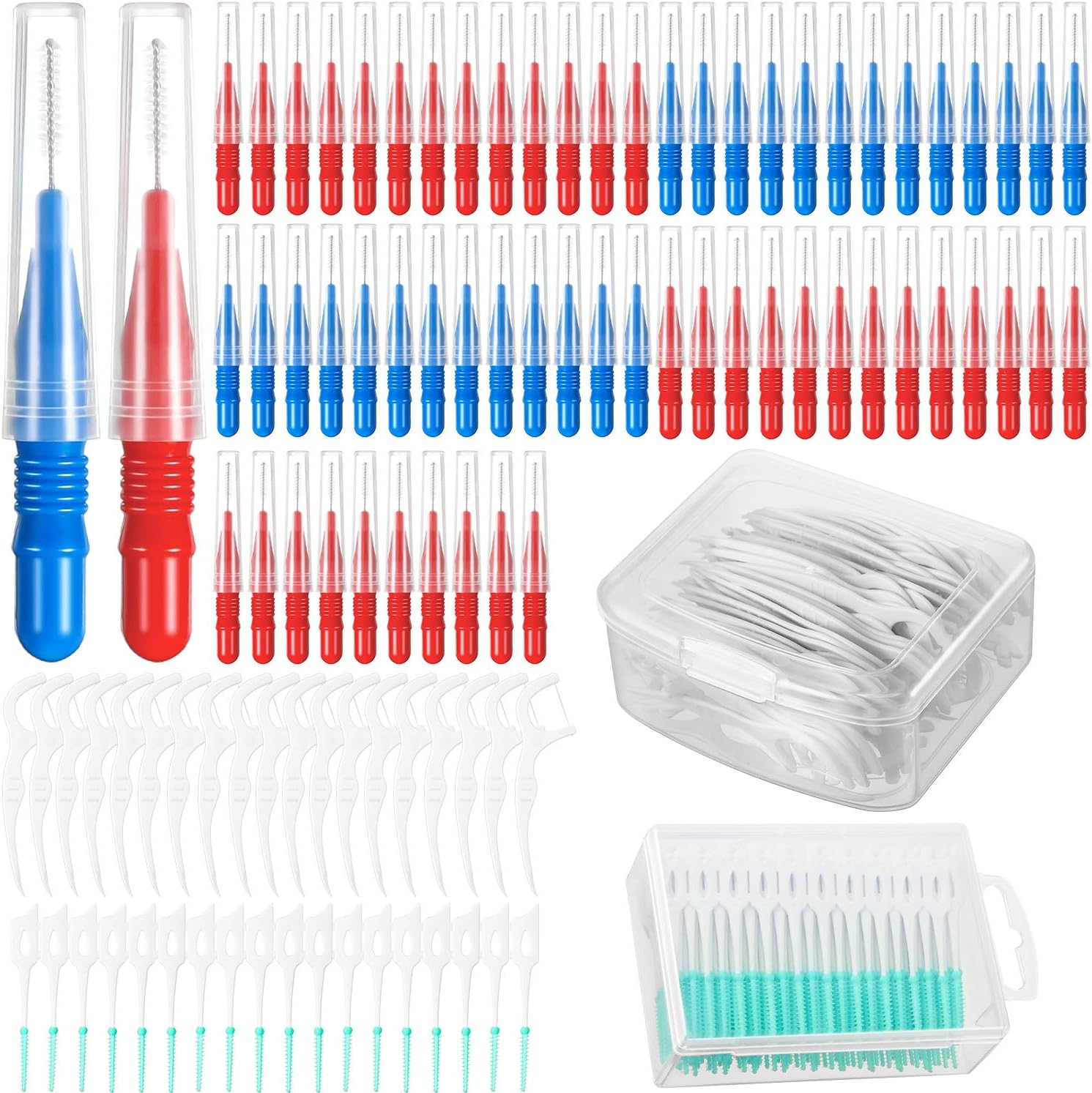 250 Pieces Interdental Brush Tool Set, Tooth Floss Pick, Interdental ...