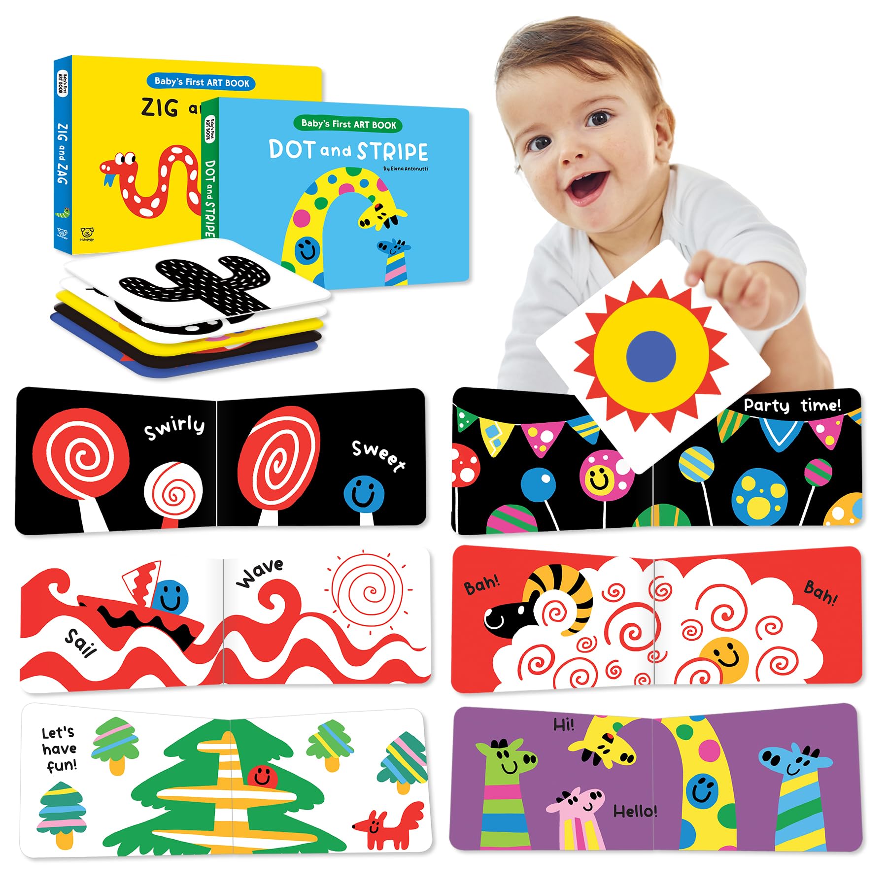 Mua High Contrast Baby Flashcards, Black and White Baby Toys 0-3-6-36 ...