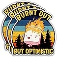 Amazon.com: (3Pcs) Burnt Out but Optimistic Matte Sticker Funny Nurse ...