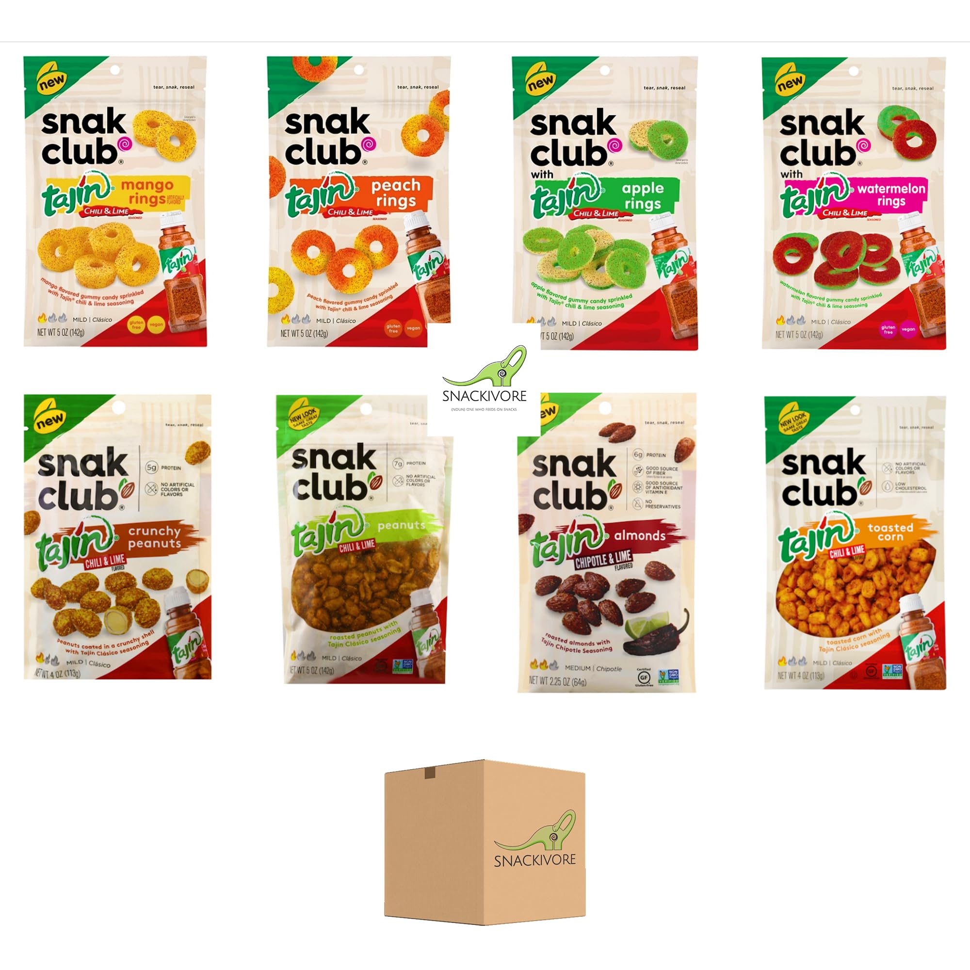 Mua Snak Club Tajin Candy Mega 8 Variety Pack- 4 Flavors of Tajin Candy ...
