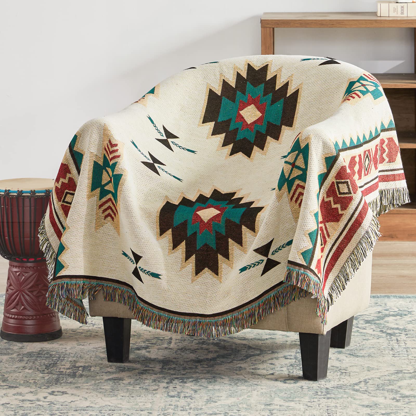 Touchat Native American Blanket Western Decor Boho Throw Blanket for ...