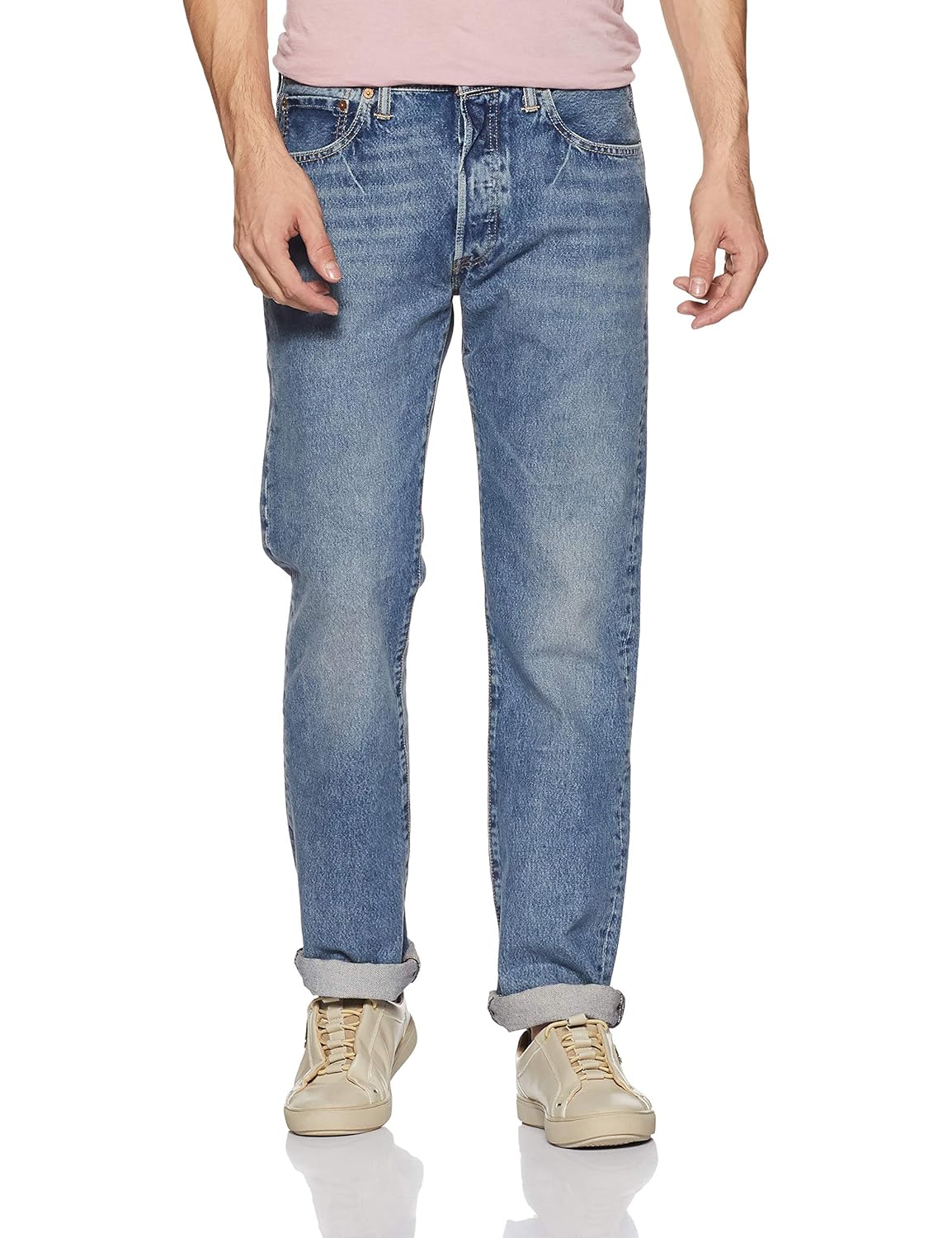Buy Levi's Men's (501® Original) Regular Fit Jeans (00501-2465_Blue_42W ...