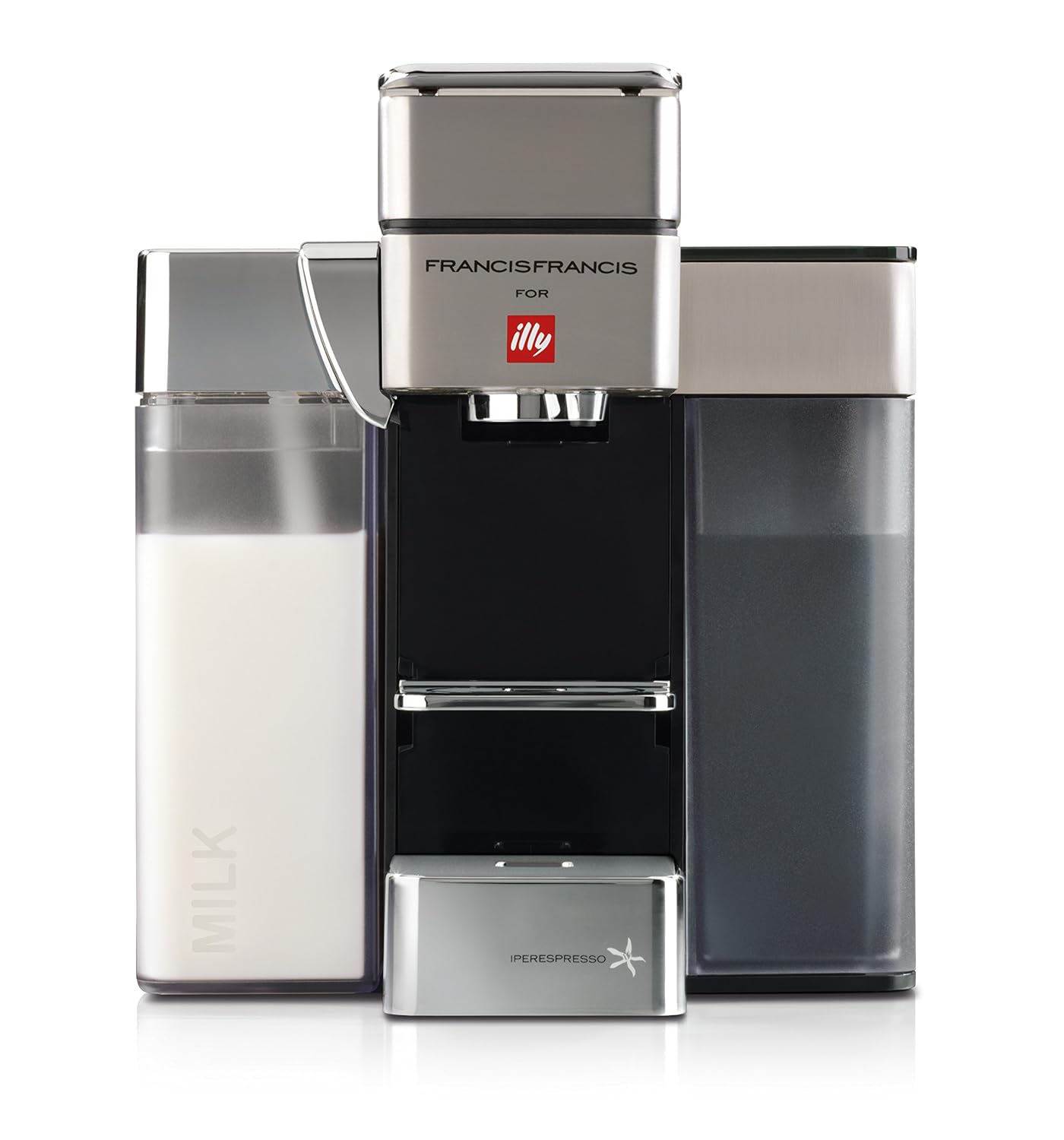 Francis Francis for Illy Y5 Milk Espresso and Coffee Machine, Satin ...