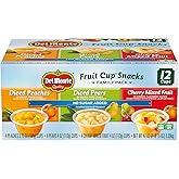 Amazon.com: Del Monte Fruit Cup Snacks Variety Pack in 100% Juice, 4 oz ...