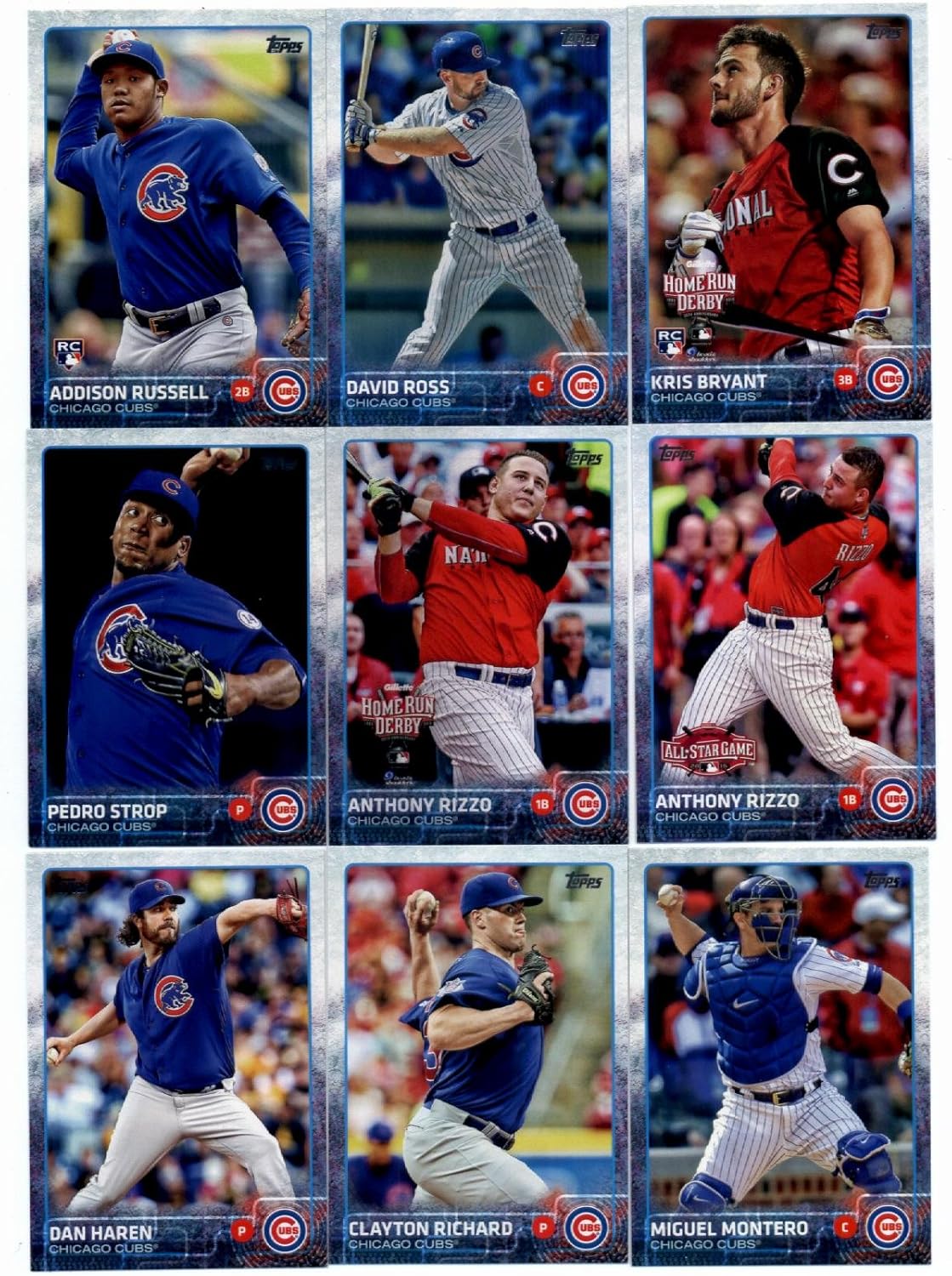 Amazon.com: 2015 Topps Update Series Chicago Cubs Baseball Cards Team ...