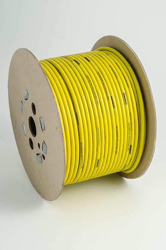 Connectronics MUSIFLEX Microphone Cable (100 metre Reel, Yellow ...