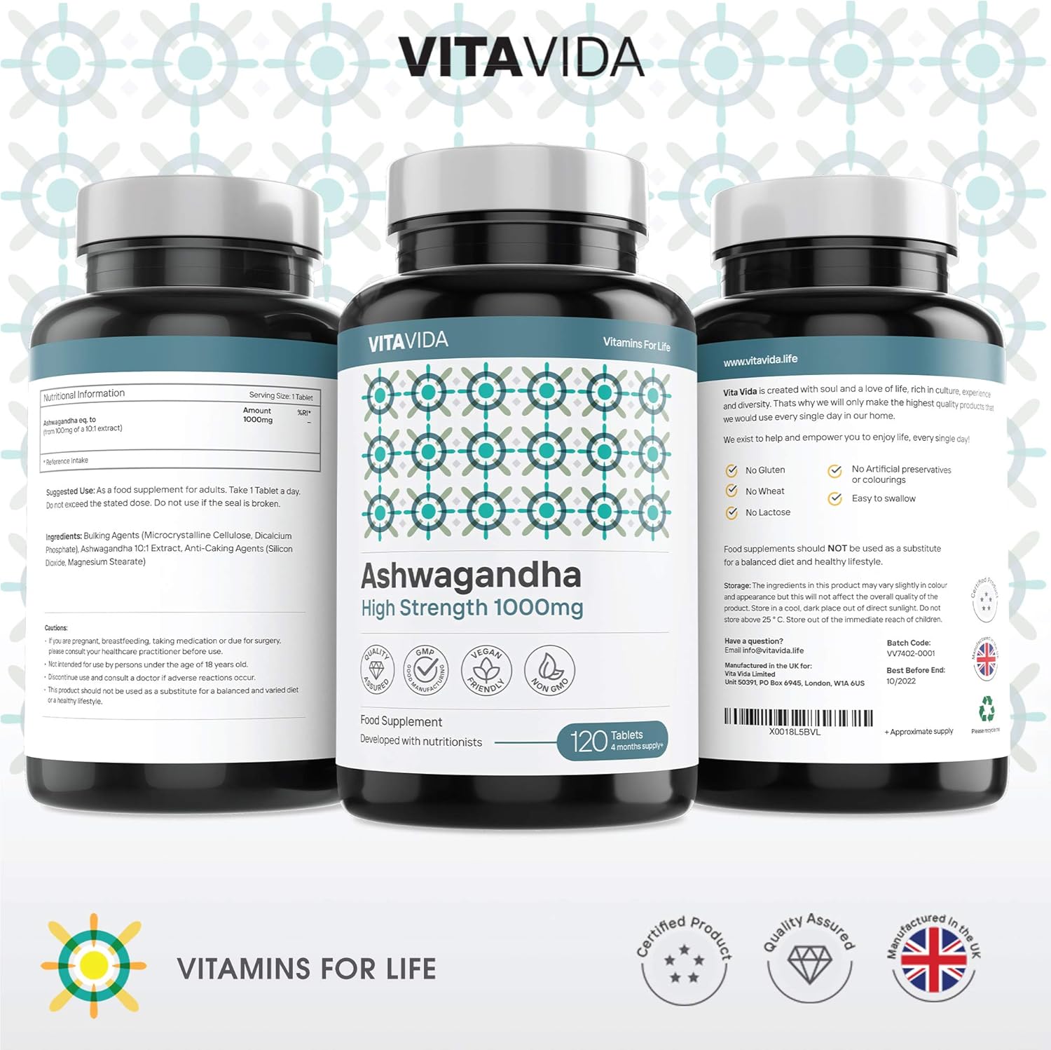 Pure Ashwagandha 1000mg – Ashwagandha Root KSM-66 Supplement – 100% Natural Ayurveda Also Known ...