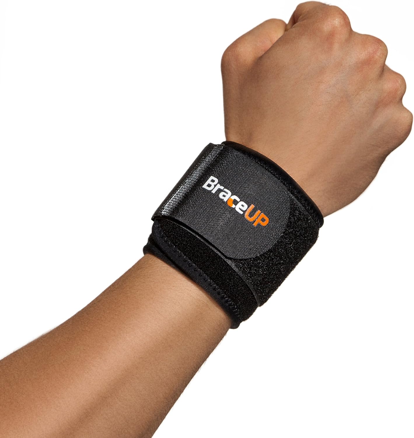 BraceUP® Wrist Compression Strap and Support, One Size Adjustable ...