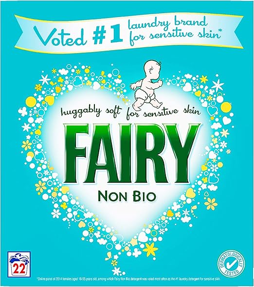 1 x FAIRY Laundry Powder Non Bio Sensitive Skin 22 washes 1430g: Amazon ...