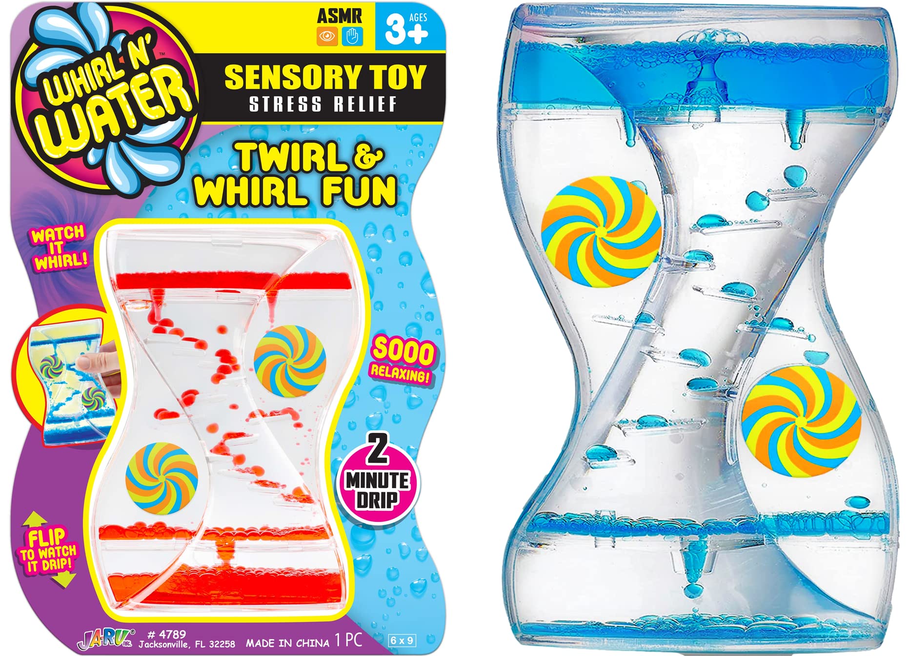 Mua JA-RU Liquid Motion Hourglass Bubbler (1 Toy Assorted) Liquid Timer ...