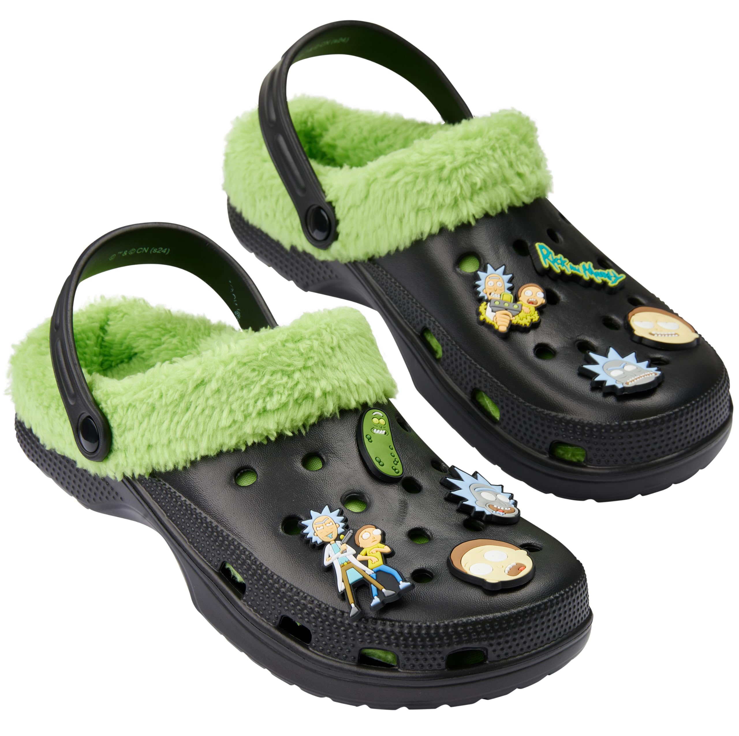 RICK AND MORTY Mens Winter Clogs, Garden Clogs with Removable ...