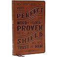 NKJV, Personal Size Reference Bible, Verse Art Cover Collection, Leathersoft, Tan, Red Letter ...