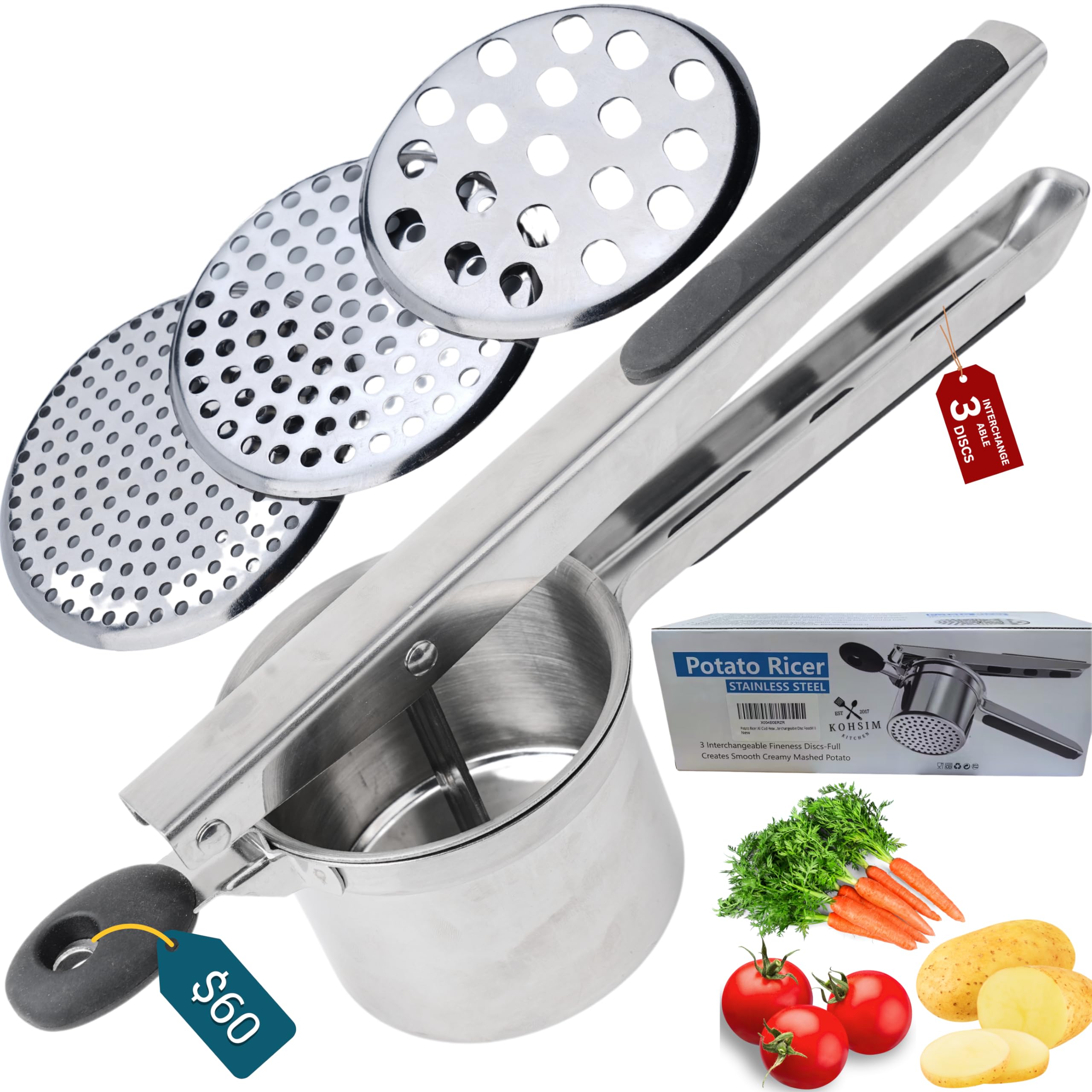 Potato Ricer All Clad Heavy Duty Extra Large Commercial Best ...
