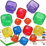 Amazon.com: Portion Control Containers Set {7 Piece}: Color Meal Prep ...