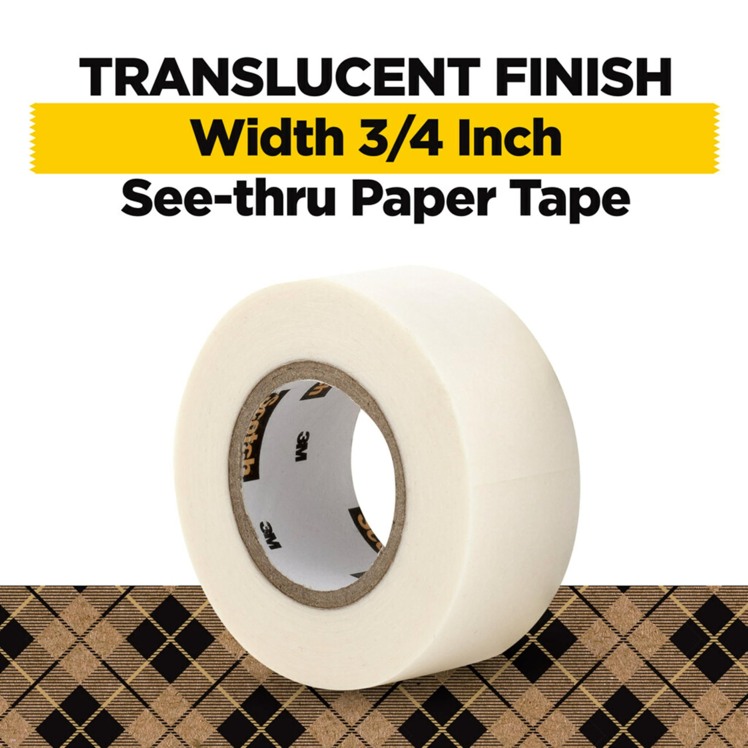 Mua Scotch Paper Tape, Writable, Translucent, Recyclable Packaging, 3/4 in x 600 in, 2 Rolls ...