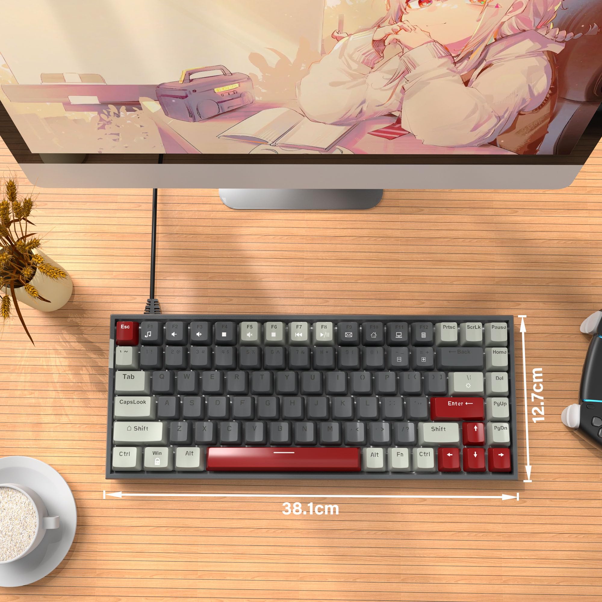 Mua MageGee 75% Mechanical Keyboard, Wired Gaming Keyboard with Blue ...