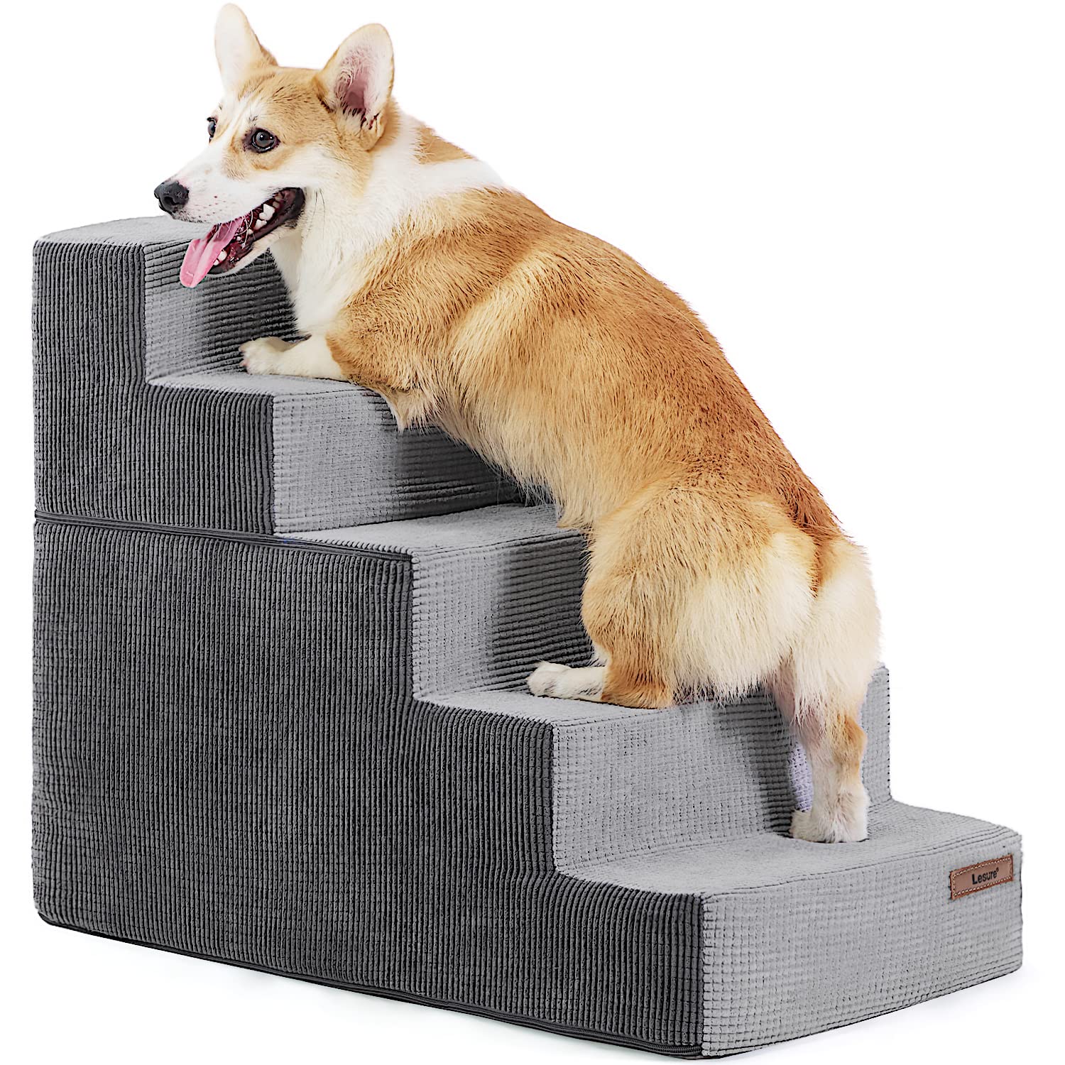 Lesure Dog Stairs for Small Dogs - Pet Stairs for High Beds and Couch ...