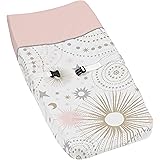 Amazon.com : Blush Pink, Gold, Grey and White Star and Moon Baby or ...