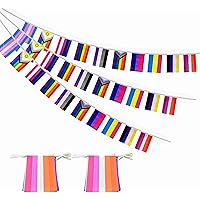 Amazon.com : XCFH 2 Set All Pride Rainbow Gay Flags Banner String ...