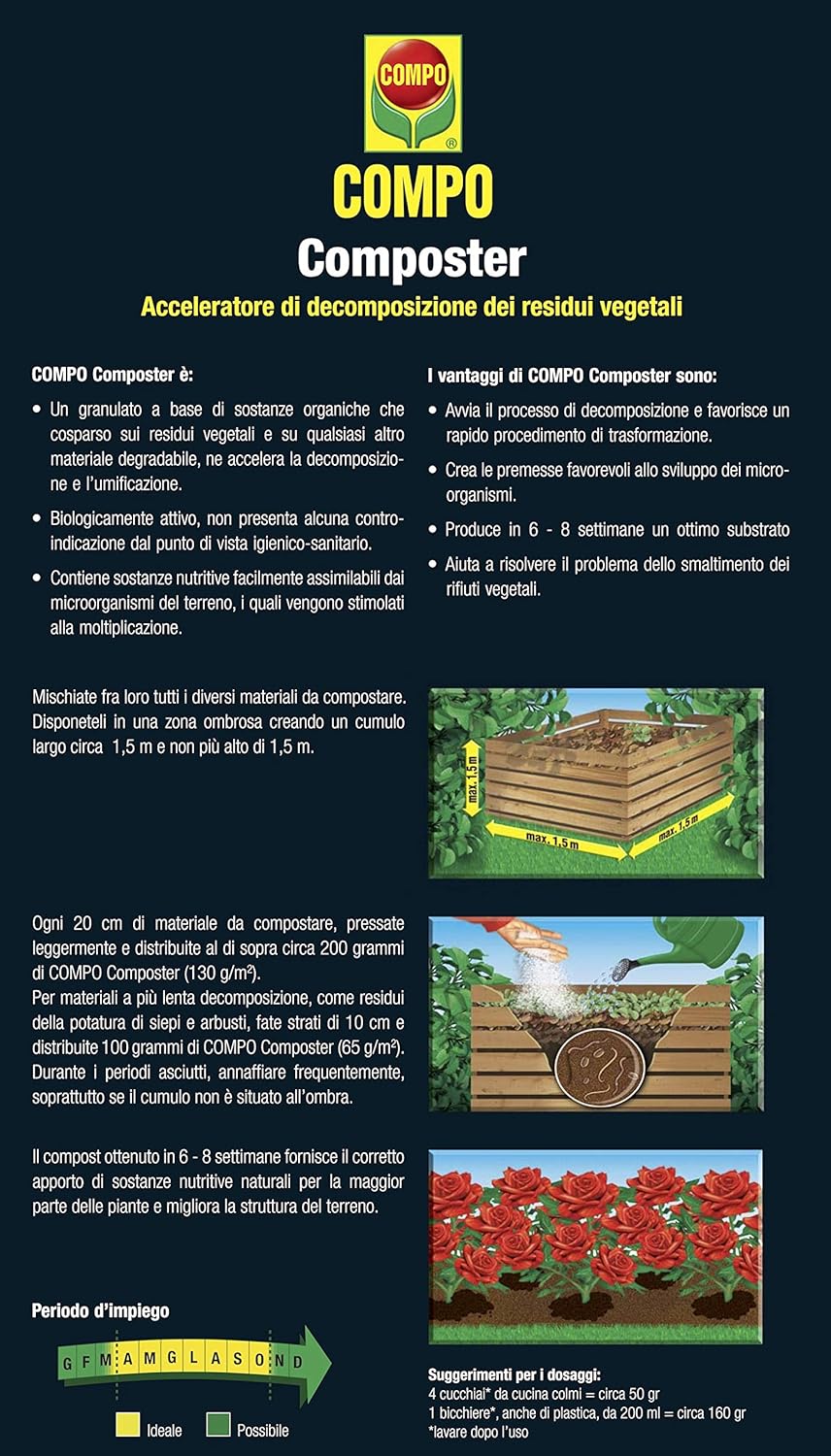 Compo Composter Vegetable Waste Decomposition Accelerator 2kg – BigaMart