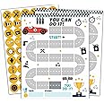Amazon.com : 10 Racing Car Reward Chart with 216 Round Stickers ...