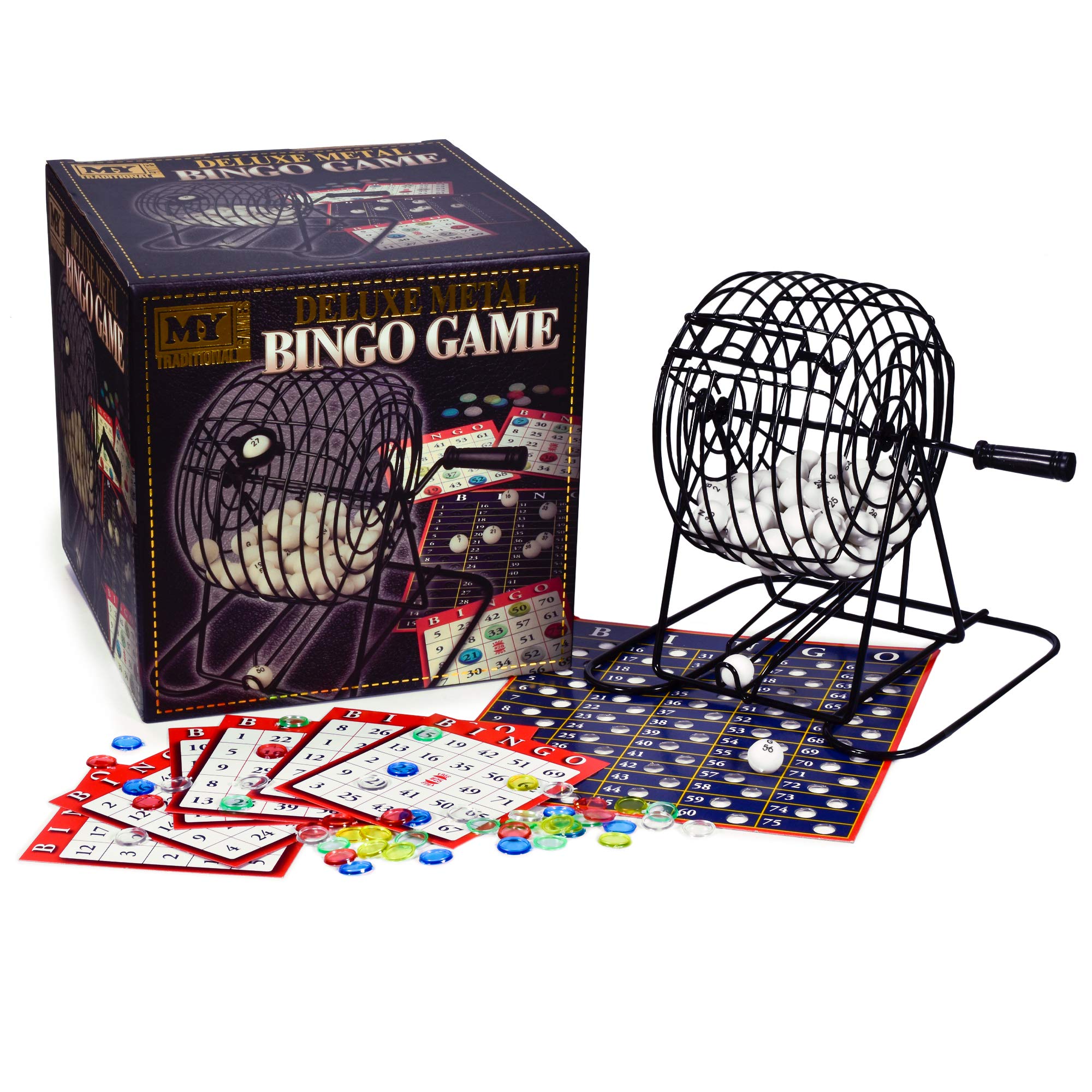 Buy M.Y Deluxe Bingo Game - Complete with Bingo Balls Dispenser Bingo ...