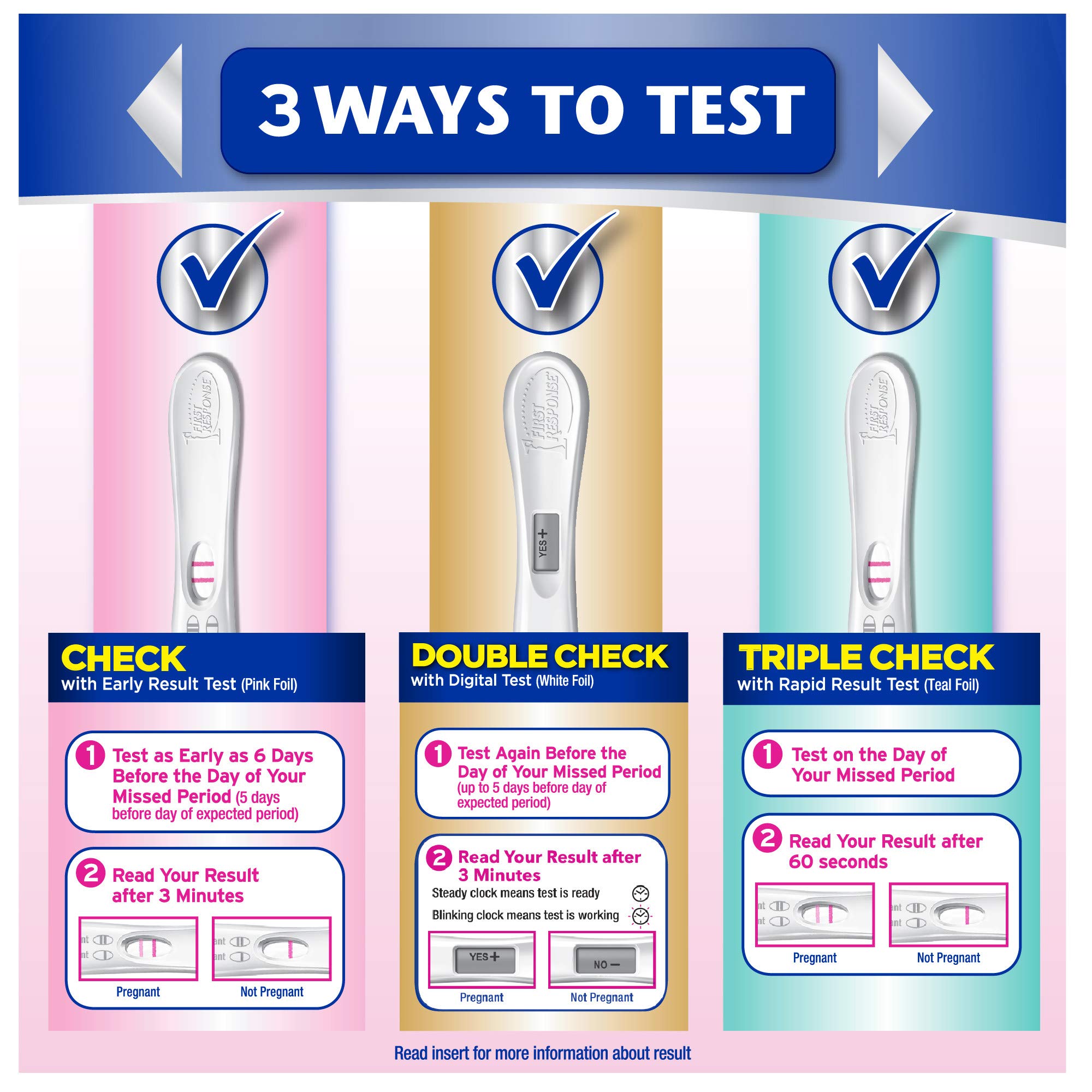 Mua First Response Triple Check Pregnancy Test 3 ct. trên Amazon Mỹ ...