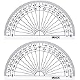 Amazon.com : Plastic Protractor Math Protractors 180 Degrees, 4 Inch ...